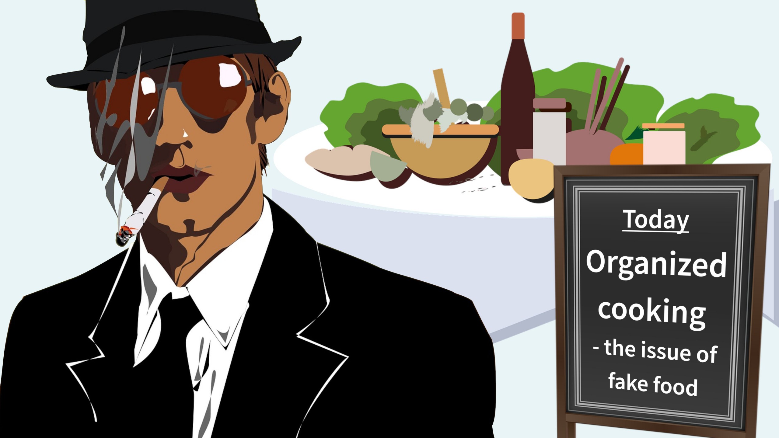 Organized cooking - the issue of fake food